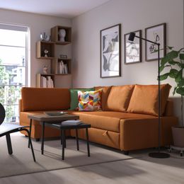 IKEA FRIHETEN / KLAGSHAMN Eckbettsofa mit Bettkasten