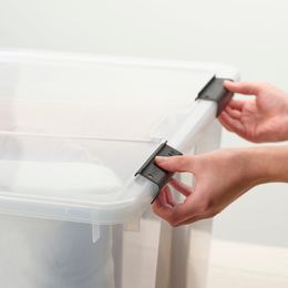 IKEA SAMLA Box mit Deckel/Verschlussklips