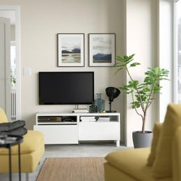 IKEA BEST&Aring; TV-Bank mit Schubladen