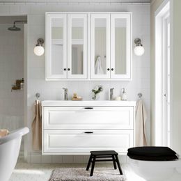 IKEA T&Auml;NNFORSEN / ORRSJ&Ouml;N Waschbschr+Schubladen/Waschb/Mibatn