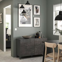 IKEA BEST&Aring; Aufbewkomb.+T&uuml;ren/Schubladen