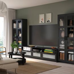 IKEA BRIMNES TV-Komb. mit Vitrinent&uuml;ren