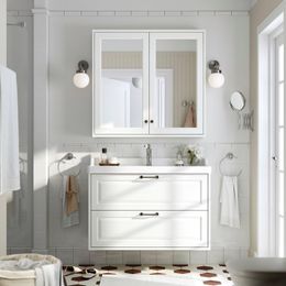 IKEA T&Auml;NNFORSEN / RUTSJ&Ouml;N Waschbschr+Schubladen/Waschb/Mibatt