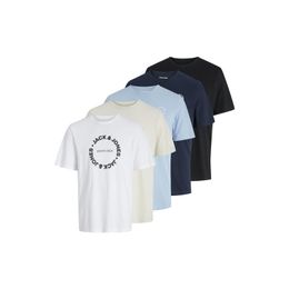 Jack & Jones Jack & Jones T-Shirt SIMON Kurzarmshirt 5er Pack