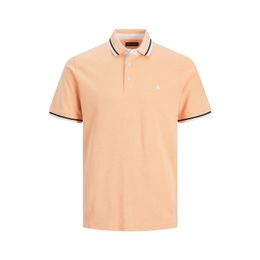 Jack & Jones Jack & Jones Shirt Unifarbenes Kurzarm-T-Shirt PAULOS mit Polokragen und Knopfleiste in Slim Fit