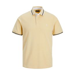 Jack & Jones Jack & Jones Shirt Unifarbenes Kurzarm-T-Shirt PAULOS mit Polokragen und Knopfleiste in Slim Fit