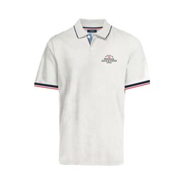 Jack & Jones Jack & Jones Shirt Piqu&eacute;-Poloshirt BLUWAVE POLO SS mit Rippb&uuml;ndchen und Logo-Stitching