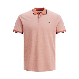 Jack & Jones Jack & Jones Poloshirt BLUWIN Polo Kurzarmshirt mit Kontrastdetails und Stickerei