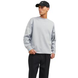 Jack & Jones Jack & Jones Pullover Sweatshirt mit Rundhalsausschnitt, Rippb&uuml;ndchen und &Auml;rmel-Tasche