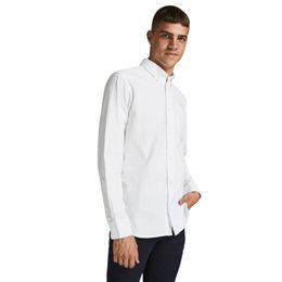 Jack & Jones Jack & Jones Hemd BROOK Slimfit Langarmhemd mit Button-Down-Kragen