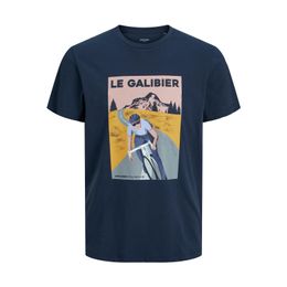 Jack & Jones Jack & Jones Shirt Rundhals-T-Shirt JPRBLUALPE TEE aus Baumwolle mit Print in normaler Passform