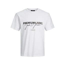 Jack & Jones Jack & Jones T-Shirt JONES Kurzarmshirt mit Rundhalsausschnitt und Logo-Print im 3-D-Look