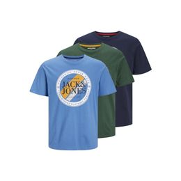 Jack & Jones Jack & Jones T-Shirt Loof T-Shirt mit Print Mix 3 Pack