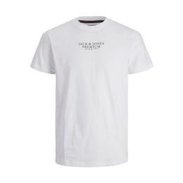 Jack & Jones Jack & Jones T-Shirt ARCHIE Kurzarmshirt mit Rundhalsausschnitt und erhabenen Label-Print