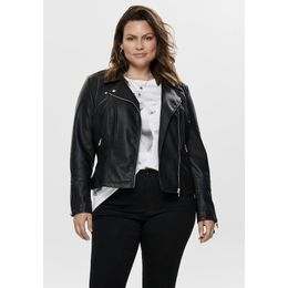Only Carmakoma Damen Only CARMAKOMA Lederimitatjacke &raquo;CAREMMY FAUX LEATHER BIKER&laquo; schwarz 42