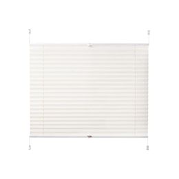 K-home Plissee &raquo;Siena&laquo; verdunkelnd energiesparend ohne Bohren beige Obermaterial: 100% Polyester 130cm, zweiseitig verschiebbar, 40cm