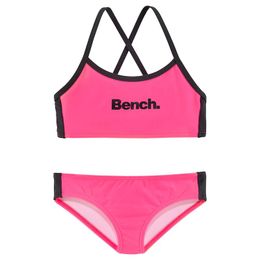 Bench. M&auml;dchen Bustier-Bikini mit gekreuzten Tr&auml;gern pink 146/152, N-Gr