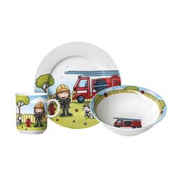 Ritzenhoff & Breker Ritzenhoff & Breker Kinderset "Feuerwehrmann Bernie" mehrfarbig Porzellan Ma&szlig;e (cm): B: 27 H: 15 &raquo; M&ouml;bel Kraft