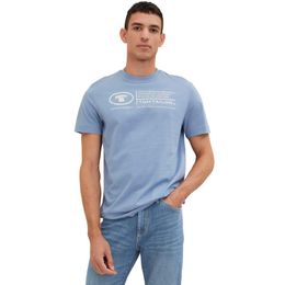 Tom Tailor Herren Tom Tailor Print-Shirt &raquo; Herren T-Shirt Frontprint&laquo; blau 3XL