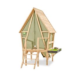 EXIT Yuki 350 Holzspielhaus mit Rutsche, Balkon und K&uuml;che