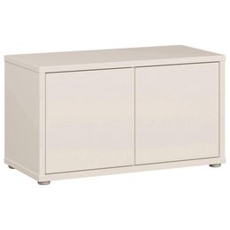 CARRYHOME Garderobenbank, Sand, Kunststoff, 2-Sitzer, 74.5x41.5x34.9 cm, Garderobe, Garderobenb&auml;nke