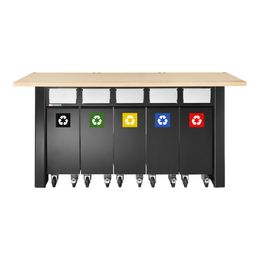 Facom JLS3 Set mit 5 Recyclingbeh&auml;ltern (JLS3-5BINS)