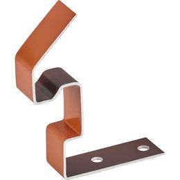 Erlus First- und Gratklammern f&uuml;r Firstziegel Nr. 5, Rot Beschichtet, 1 Pack