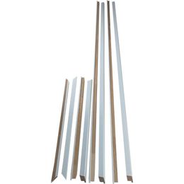 Kilsgaard Glasleiste Samtesche wei&szlig; Zimmert&uuml;r, 540x1425 mm