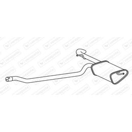 VEGAZ Endschalld&auml;mpfer fts547 f&uuml;r Fiat