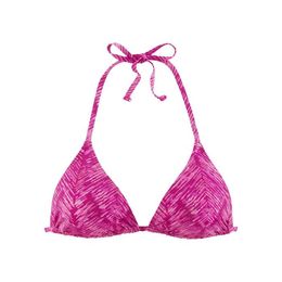 JETTE Triangel-Bikini-Top 'Floretta' pink Gr. 36 Cup A/B. Ohne B&uuml;gel. Nachhaltig.
