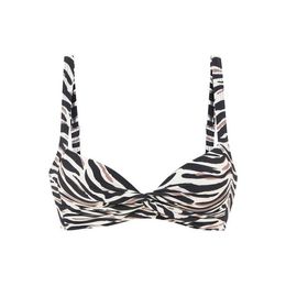 Lascana Bustier-Bikini-Top 'Debbie' mehrfarbig Gr. 36 Cup A. Mit Seitlichen St&auml;bchen. Nachhaltig.