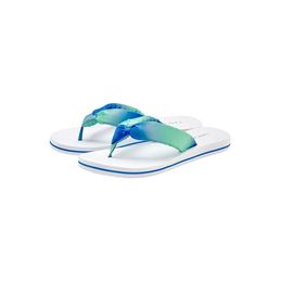 Lascana Badezehentrenner 'Sandale, Badeschuh, Pantolette, Badelatsche, Flip Flop, Sommerschuh,' blau Gr. 41 f&uuml;r Damen. Mit Print