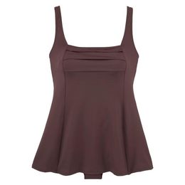 Lascana Badekleid 'Seaside' braun Gr. 50 Cup C f&uuml;r Damen. Ohne B&uuml;gel