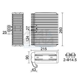MEAT & DORIA MEAT & DORIA Verdampfer, Klimaanlage 997019 f&uuml;r LANCIA