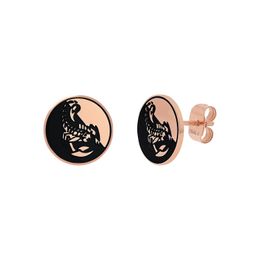 Paar Ohrstecker Amor "Scorpions by Amor, Skorpin-Motiv", ros&eacute;goldfarben, Ohrringe, Damen, 11mm, Edelstahl