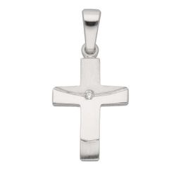 Adelia&acute;s Kreuzanh&auml;nger ADELIA&acute;S "Damen & Herren 925 Silber Kreuz Anh&auml;nger mit Zirkonia", silber, Schmuckanh&auml;nger, Damen, Silber 925 (Sterlingsilber), mit Zirkonia f&uuml;r Damen & Herren
