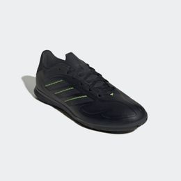 Fu&szlig;ballschuh adidas Performance "COPA PURE 3 CLUB HALLE", Herren, Gr. 44, core schwarz, dgh solid grau, lucid lemon, Synthetik, Schuhe Fu&szlig;ballschuh, geeignet als Hallenschuhe