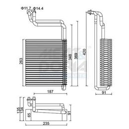 MEAT & DORIA MEAT & DORIA Verdampfer, Klimaanlage 997045 f&uuml;r Mercedes