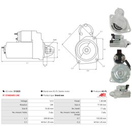 AS-PL Starter s1262s f&uuml;r HYUNDAI