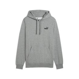 Kapuzensweatshirt Puma "ESS SMALL NO 1 LOGO HOODIE FL", Herren, Gr. XL, medium gray heather, Fleece, Obermaterial: 66% Baumwolle, 34% Polyester, unifarben, regular fit normal, angesetztes B&uuml;ndchen, Sweatshirts, mit verstellbarer Kapuze, mit gerippten B&uuml;ndchen und Saum