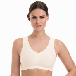 Bralette ANITA SINCE 1886 "Essential", Damen, Gr. L, N-Gr, grau (crystal), Stoff, Obermaterial: 54% Polyamid, 46% Elasthan, Basic, bequem, BHs Bralette, herausnehmbarer Schale, gemoldete Cups, ohne B&uuml;gel, atmungsaktiv