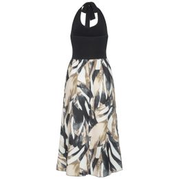 Shirtkleid CLOUD 5IVE "CLOUD 5IVE Maxi Neckholder-Dress with abstract print", Damen, Gr. XL, US-Gr&ouml;&szlig;en, multicolor, 95% Polyester, 5% Elasthan, normal, Kleider Shirtkleid