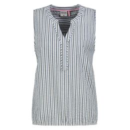 Sublevel Blusentop in Hellblau/ Grau - 40% | Gr&ouml;&szlig;e XL | Damen-blusen