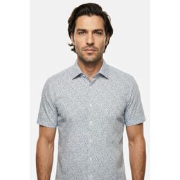 Kurzarmhemd OLYMP "Level Five", Herren, Gr. 40, N-Gr, hellgr&uuml;n, Web, Obermaterial: 100% Baumwolle, k&ouml;rpernah normal, Hemden, Businesshemd, body fit, Kentkragen