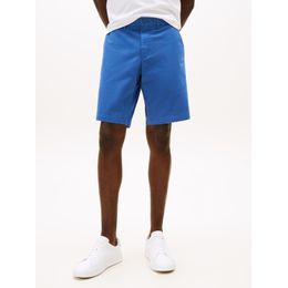 Shorts Tommy Hilfiger "HARLEM SHORT 1985", Herren, Gr. 32, N-Gr, blau, Stoff, Obermaterial: 97% Baumwolle, 3% Elasthan, Basic, relaxed fit kniefrei, Hosen Shorts, in klassischem Design