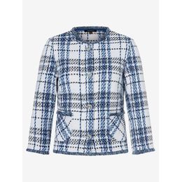 More & More More & More Blazer in Wei&szlig;/ Dunkelblau - 72% | Gr&ouml;&szlig;e 40 | Damenjacken