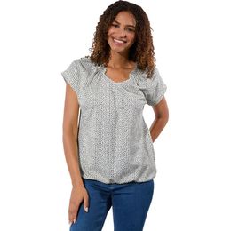 WITT WEIDEN Shirt in Grau/ Wei&szlig; - 56% | Gr&ouml;&szlig;e 42 | Damen-tops