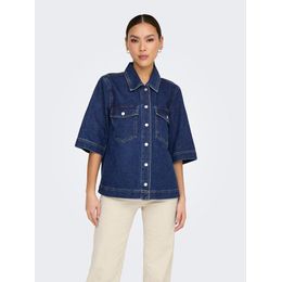 Only Jeanshemd in Dunkelblau - 45% | Gr&ouml;&szlig;e M | Damen-blusen