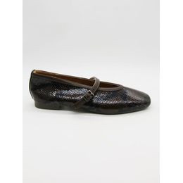 Bellucci Spangenballerinas in Braun/ Schwarz - 50% | Gr&ouml;&szlig;e 39 | Damen-ballerinas