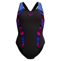 Speedo Badeanzug "Eco+ Plastisol" in Dunkelblau/ Bunt - 40% | Gr&ouml;&szlig;e 48 | Damen-bademode